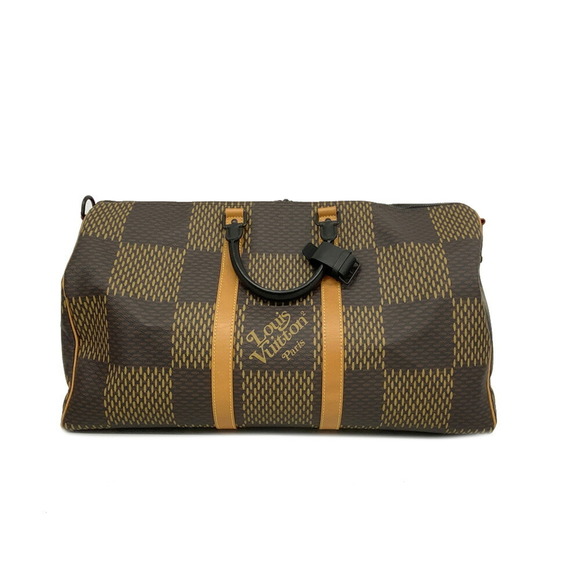 Louis Vuitton | Bags | Louis Vuitton Boston Bag Damier Giant Keepall ...